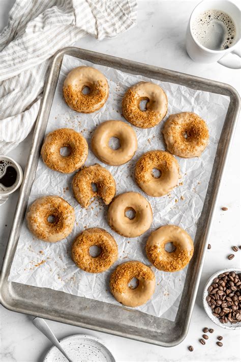Quick And Easy Coffee Donuts With Coffee Glaze Food Duchess