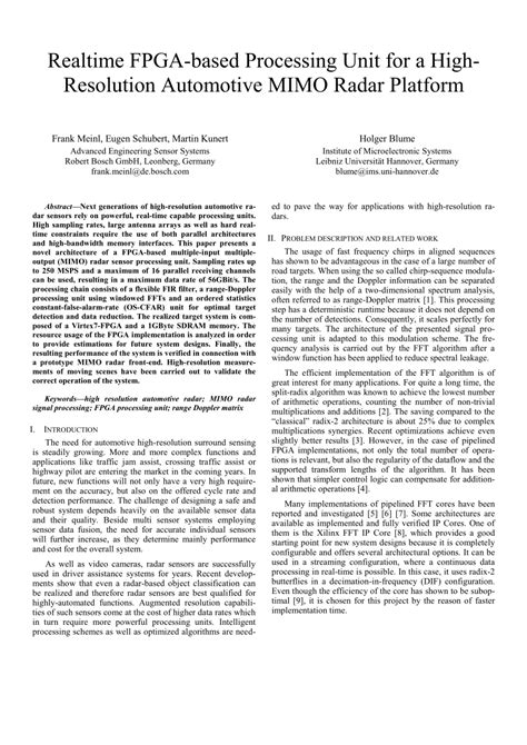 Pdf Realtime Fpga Based Processing Unit For A High Resolution