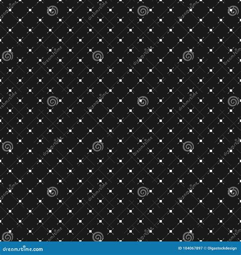 Minimalist Vector Seamless Pattern With Thin Lines Tiny Squares Stock Vector Illustration Of