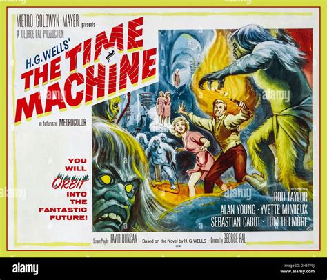 Vintage Movie Film Poster 1960 The Time Machine Hi Res Stock