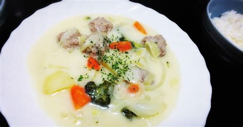 【みんなが作ってる】 豚ひき肉 肉団子 シチューのレシピ 【クックパッド】 簡単おいしいみんなのレシピが324万品