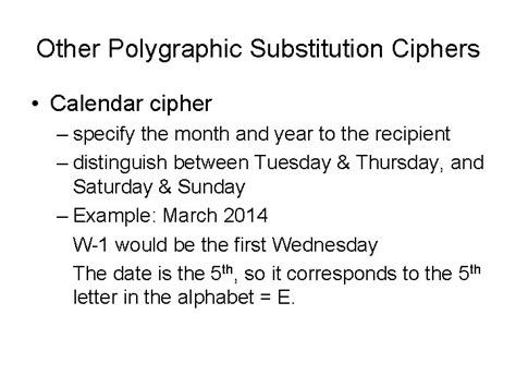 Polygraphic Substitution Portas Digraphic Substitution In This System