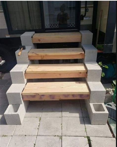 Diy Outdoor Bench Ideas Diy Steps With Cinder Blocks Cinder Block