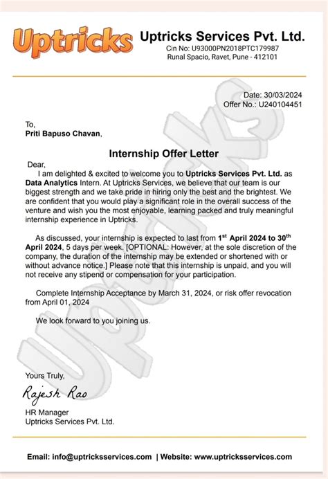 Internship Dataanalytics Uptricksservices Priti Chavan