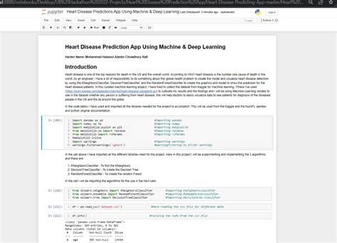 Heart Disease Detection App Using Machine And Deep Learning Devpost
