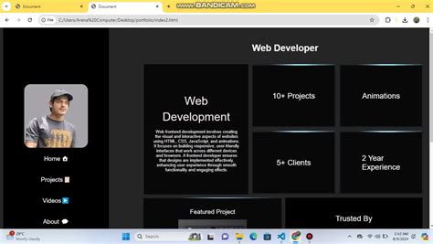 Asfand Yar On Linkedin Portfolio Webdevelopment Bootstrap Html5 Css Javascript Web3
