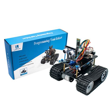 Lafvin Smart Tank Robot Car Kit For Arduino Uno Diy Robotic Kit Programming Learning Set With