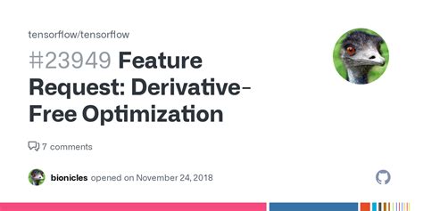 Feature Request Derivative Free Optimization · Issue 23949