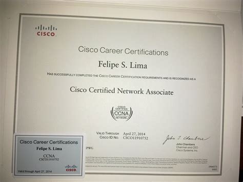 F Limas Weblog Ccna Certificate
