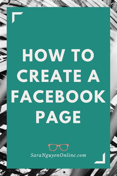 How To Create A Facebook Page Sara Nguyen