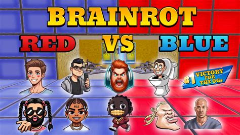 🧠brainrot Red Vs Blue 7641 4213 3784 By Guccigandalf Fortnite
