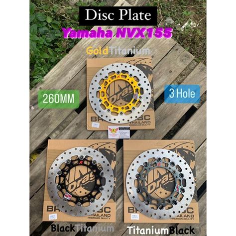 King Drag Floating Front Disc Plate 3 Hole3 Lubang 10pin 260mm Yamaha