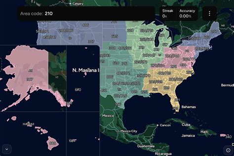 Us Dialing Codes Map Games