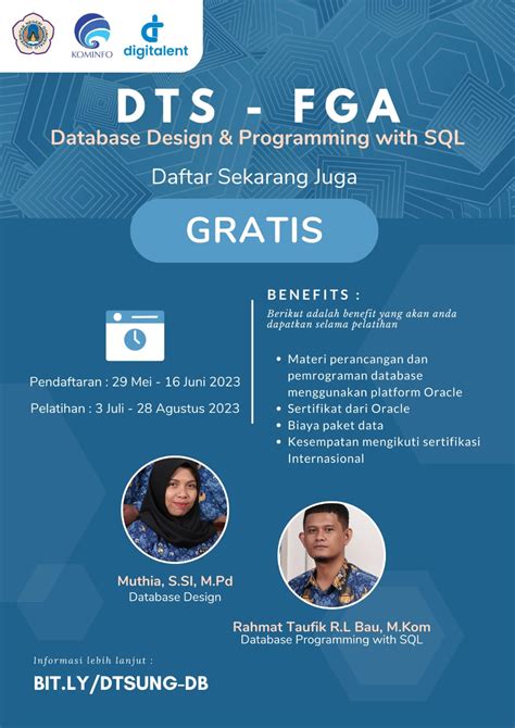 Informasi Pelatihan Database Design Dan Programming With Sql Buat Para Mahasiswa Tingkat Akhir
