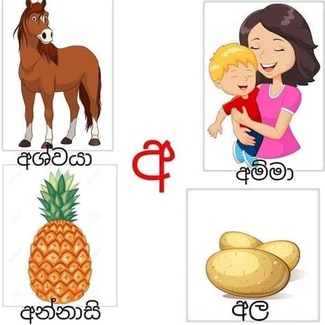 අකුරු සහ වචන හදුන්වා දීම පින්තූර පොඩ්ඩන්ට අත්වැලක්