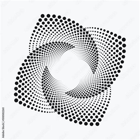 Black Abstract Vector Halftone Dots Design Element Halftone Effect Vector Pattern Texture