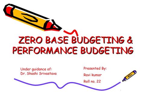 20 Zero Base Budgeting Ppt