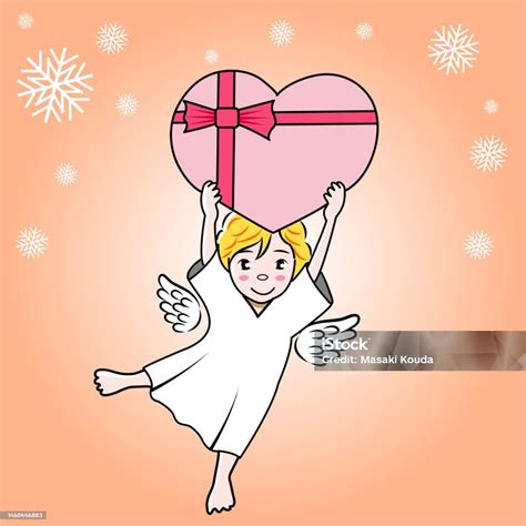 An Angel Giving A T Stock Illustration Download Image Now Angel