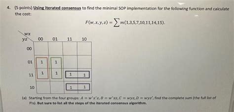 solved 4 5 points using iterated consensus to find the