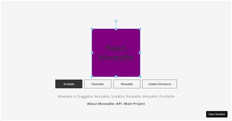 React Moveable Demo Forked Codesandbox