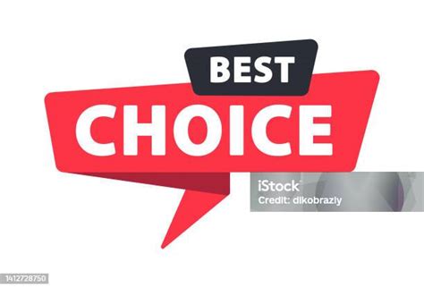 최고의 선택 배너 음성 버블 레이블 스티커 리본 템플릿 벡터 스톡 일러스트 레이 션 1위에 대한 스톡 벡터 아트 및 기타 이미지