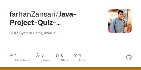 Github Farhanzansarijava Project Quiz Management System Quiz System Using Javafx