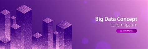 Big Data Cloud Computing Blockchain Visualiztion Vector Image