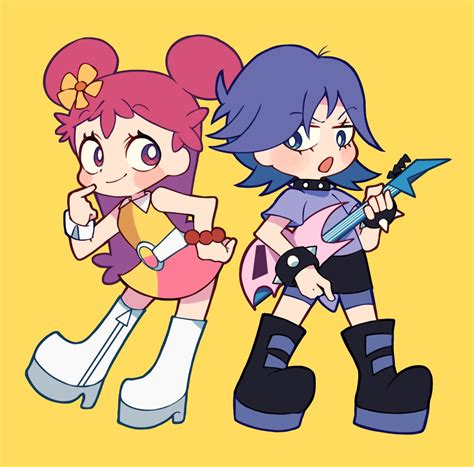 Yoshimura Yumi And Oonuki Ami Hi Hi Puffy Amiyumi Drawn By Miyata