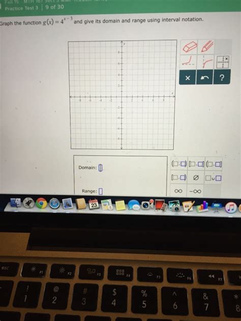 Solved Graph The Function Gx 4x 3 And Give Its Domain