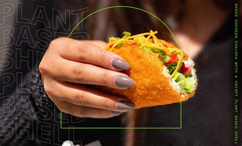 Taco Bell Vegan Naked Chalupa New Item Has A Crispy Plant Based Shell