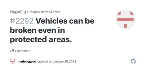 Vehicles Can Be Broken Even In Protected Areas · Issue 2292 · Pluginbugsissues Itemsadder