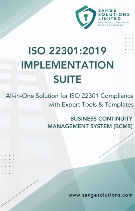 ISO 22301 Implementation Suite Sange Solutions Limited