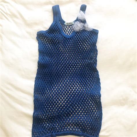 Original Classic Blue String Vest From The Depop