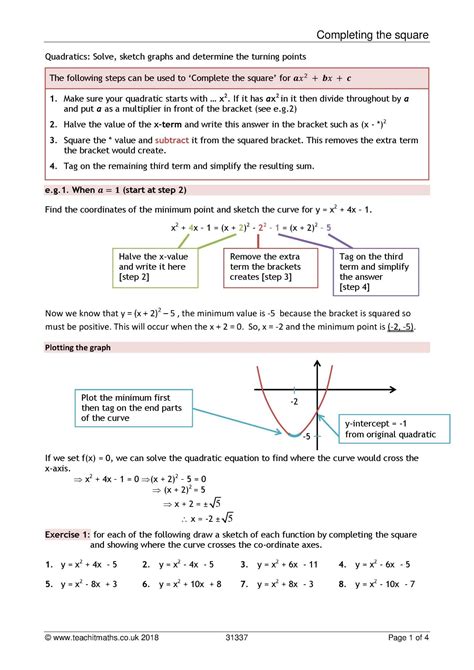 Completing The Square