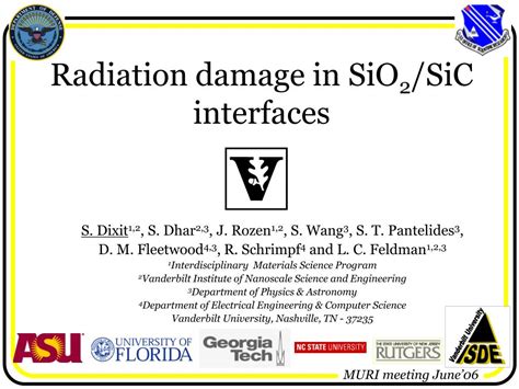 PPT Radiation Damage In SiO SiC Interfaces PowerPoint Presentation ID
