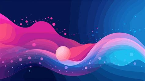 Dynamic Dotted Particles Flow Vector Abstract Background Premium Ai Generated Vector