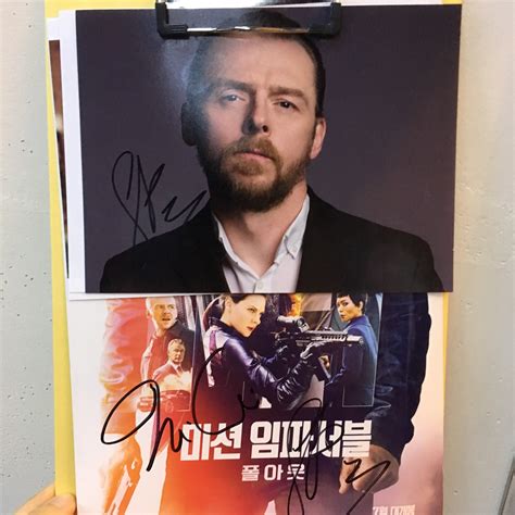 익스트림무비 미션 임파서블 폴아웃 내한 배우 And 감독 사인