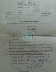 MICROPROCESSOR AND INTERFACING CSE2006 B1 Pdf Course Hero