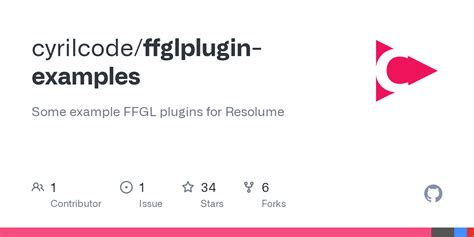GitHub Cyrilcode Ffglplugin Examples Some Example FFGL Plugins For Resolume