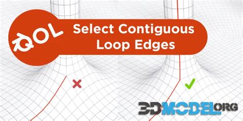 Blender Qol Tools Select Contiguous Loop Edges 3d Modelorg 3d