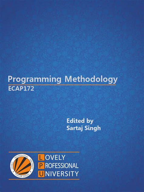 8238 Ecap172 Programming Methodology Pdf Computer Programming Assembly Language