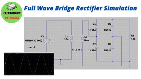 lec 3 full wave bridge rectifier simulation on lt spice youtube