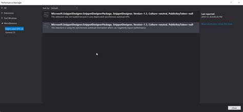 Issues With VS 2019 Issue 149 Mmanela SnippetDesigner GitHub