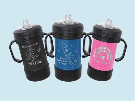 Personalized Sippy Cup 10 Oz Insulated Spill Proof Lid Etsy