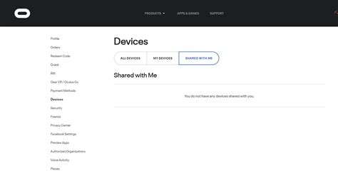 Devices Shared With Me On My Oculus Account Online Roculus