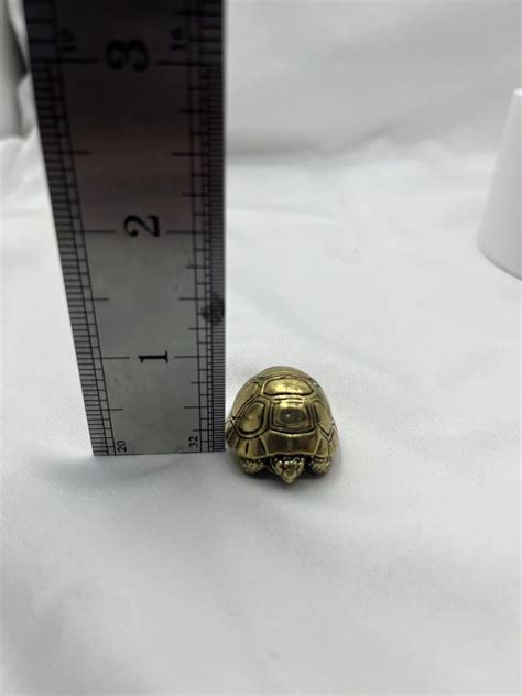 1 Pc Solid Brass Turtle Statue Ornament Turtle Tea Pet Decoration