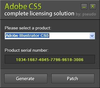 Future Serial Number Keygen Crack Patch Adobe Photoshop CS5 Illustrator CS5 Indesign CS5