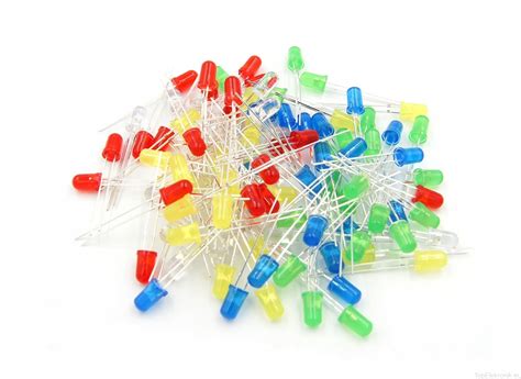 100 X Dioda Led 5mm Dyfuzyjna 100szt Arduino