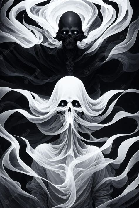 Premium Ai Image Spectral Ghost Being Formed By Fluids