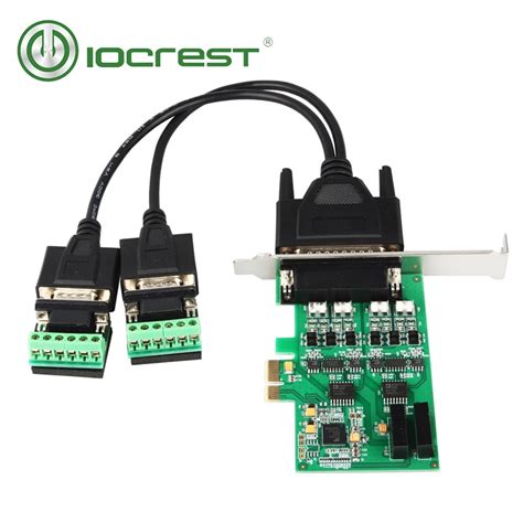 IOCREST EXAR XR V PCI Express Ports High Speed RS Serial Card PCIe Controller Card